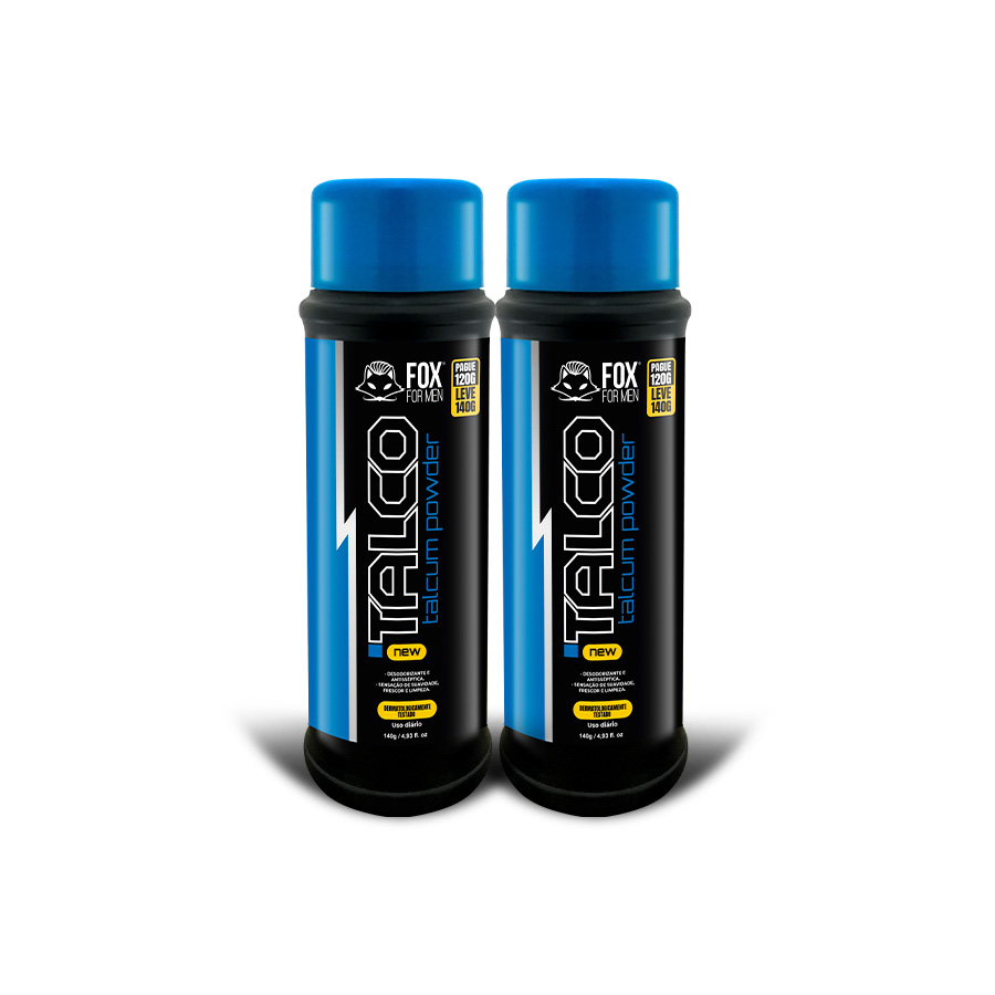 TALCO POWDER 140G - 2 UNIDADES - ATACADO