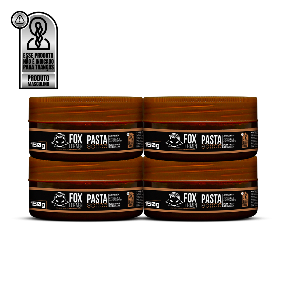 Pasta Coffee 150g - 4 Unidades - FOX FOR MEN