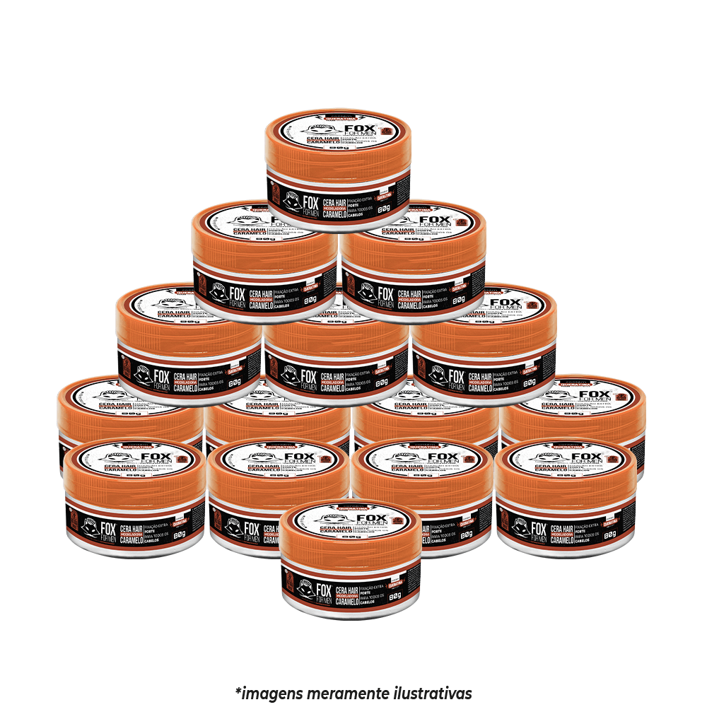 Cera Hair Caramelo 80g - Fox For Men - 15 Unidades - FOX FOR MEN