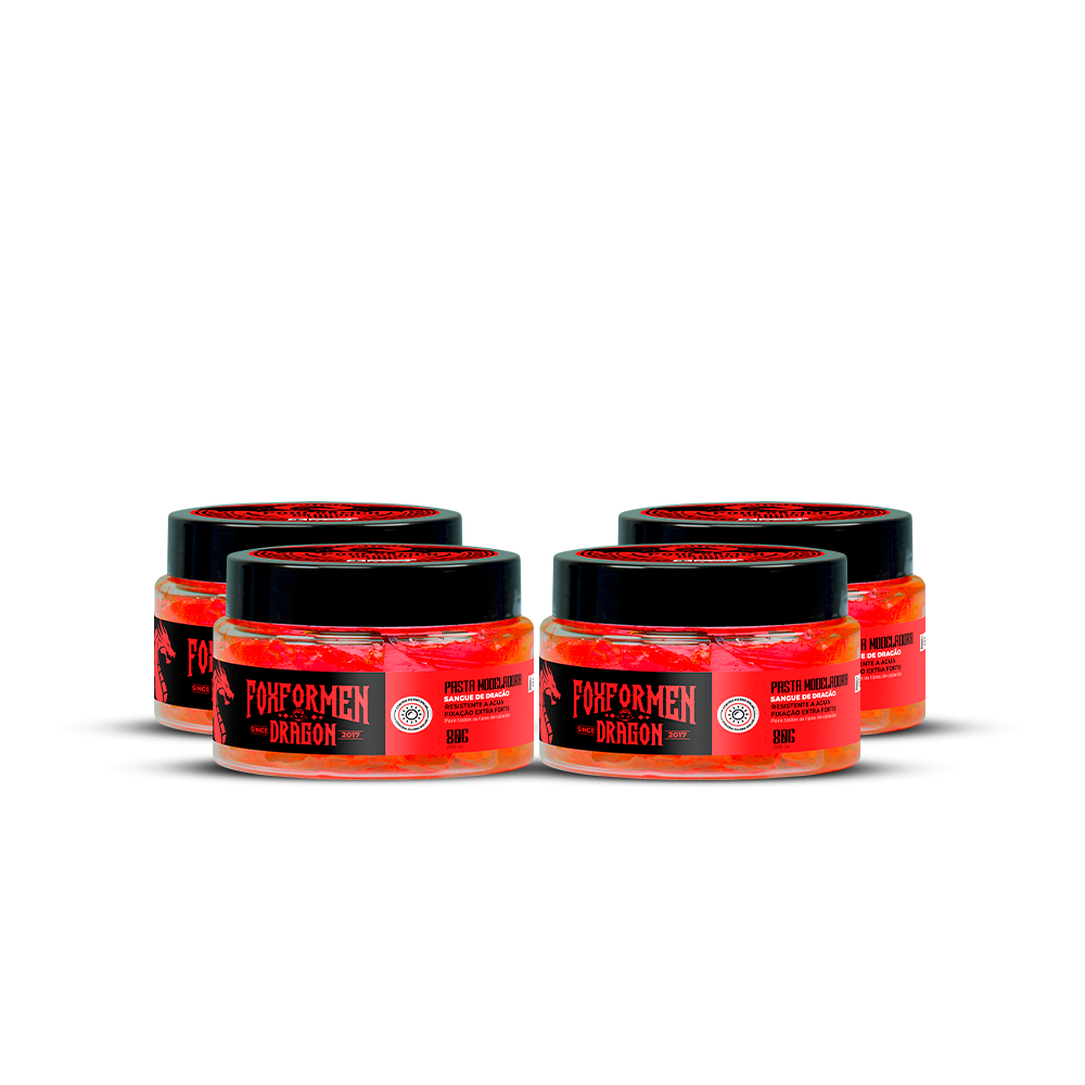 PASTA DRAGON SANGUE DO DRAGAO 80G - 04 UNID - FOX FOR MEN - FOX FOR MEN