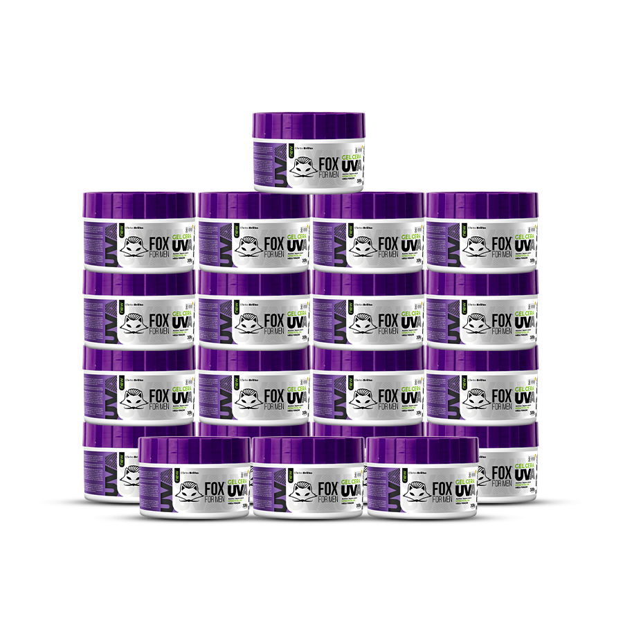 GEL CERA UVA FOX FOR MEN 300G - 20 UNIDADES - FOX FOR MEN