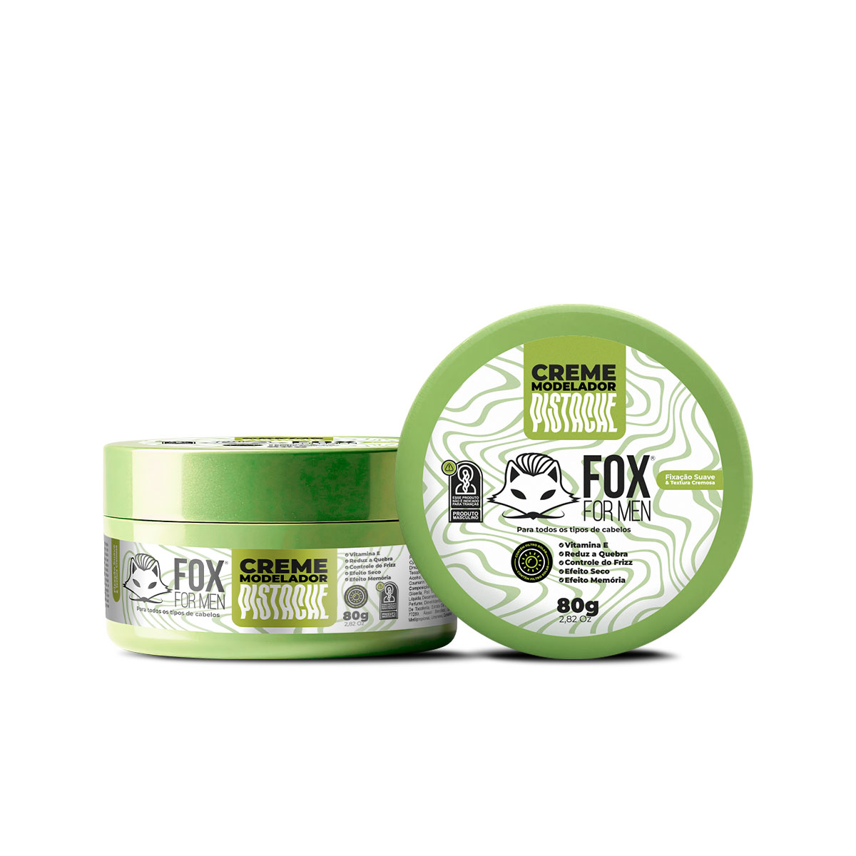 CREME MODELADOR PISTACHE 80G FOX FOR MEN - FOX FOR MEN
